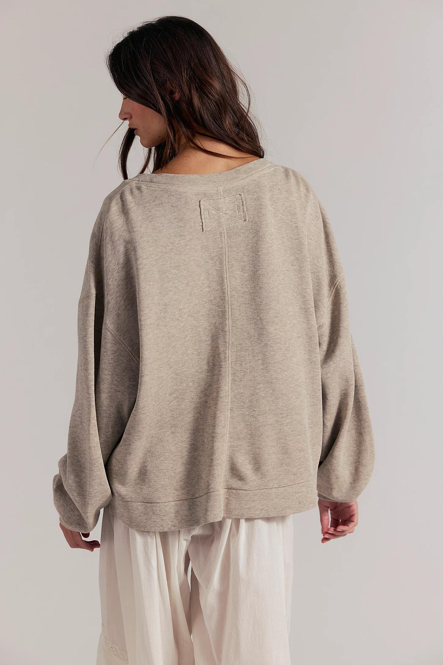 FREE PEOPLE We The Free Comfort Zone V-Neck Pullover | endource