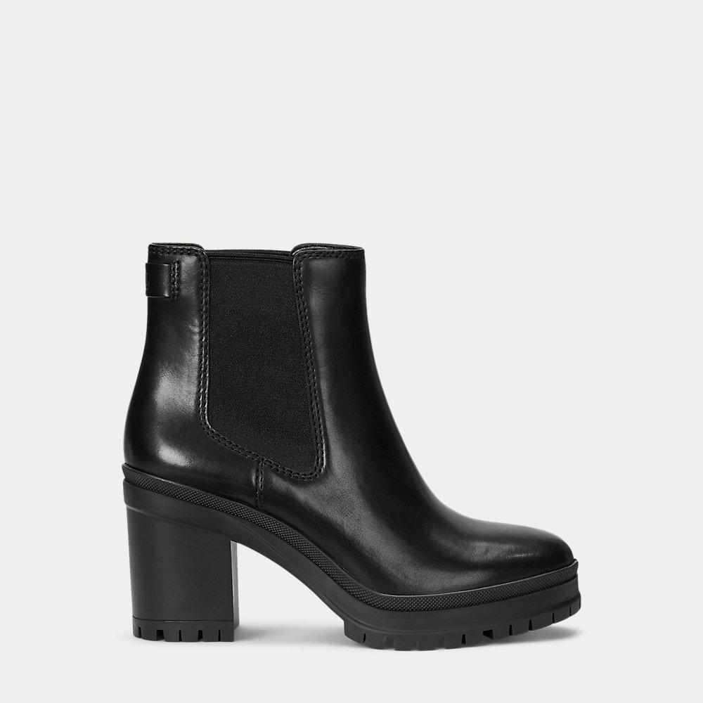 LAUREN RALPH LAUREN Cailie Leather Bootie | endource