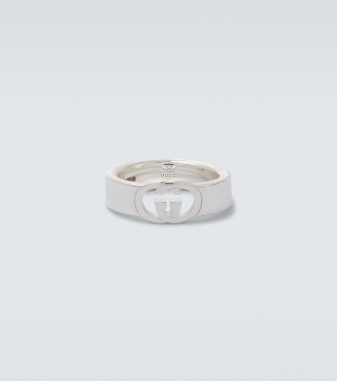GUCCI Interlocking G Sterling Silver Ring | endource