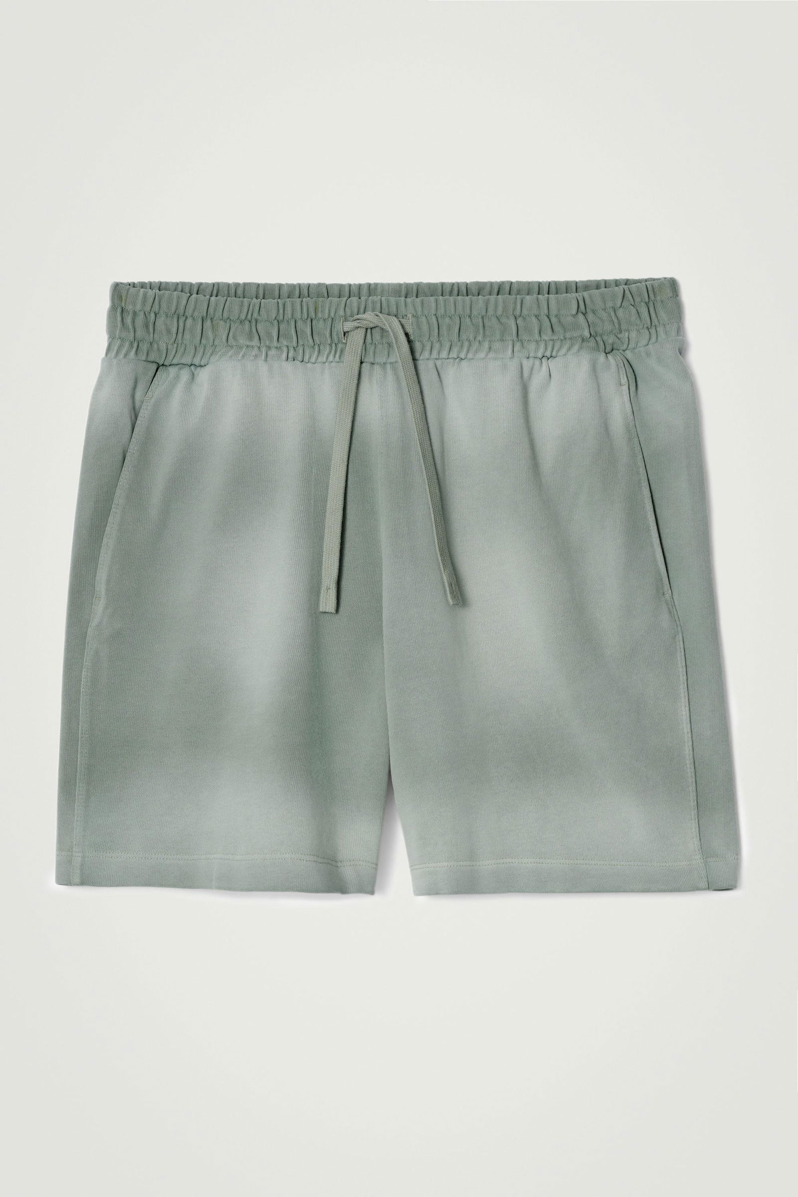COS Washed-Jersey Drawstring Shorts in GREEN | endource