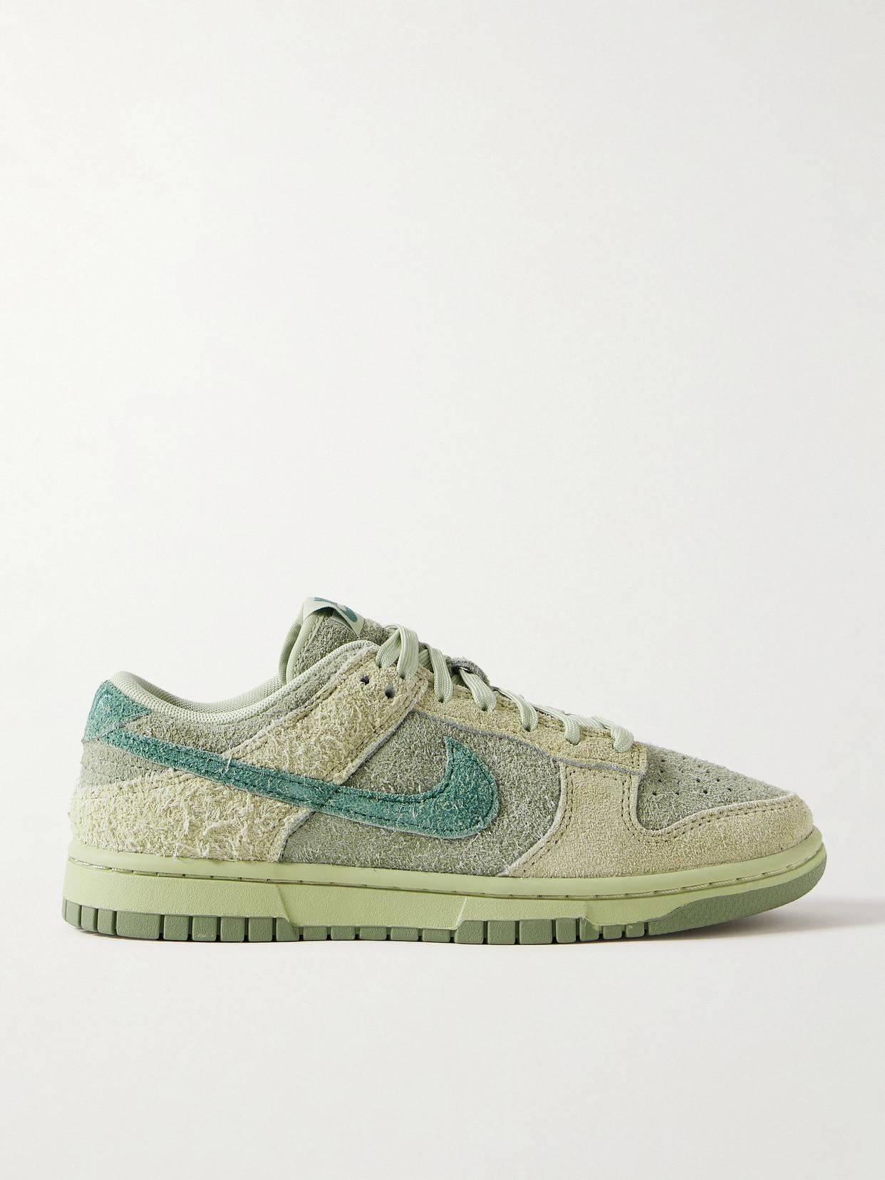 NIKE Dunk Low Brushed-Suede Sneakers | endource