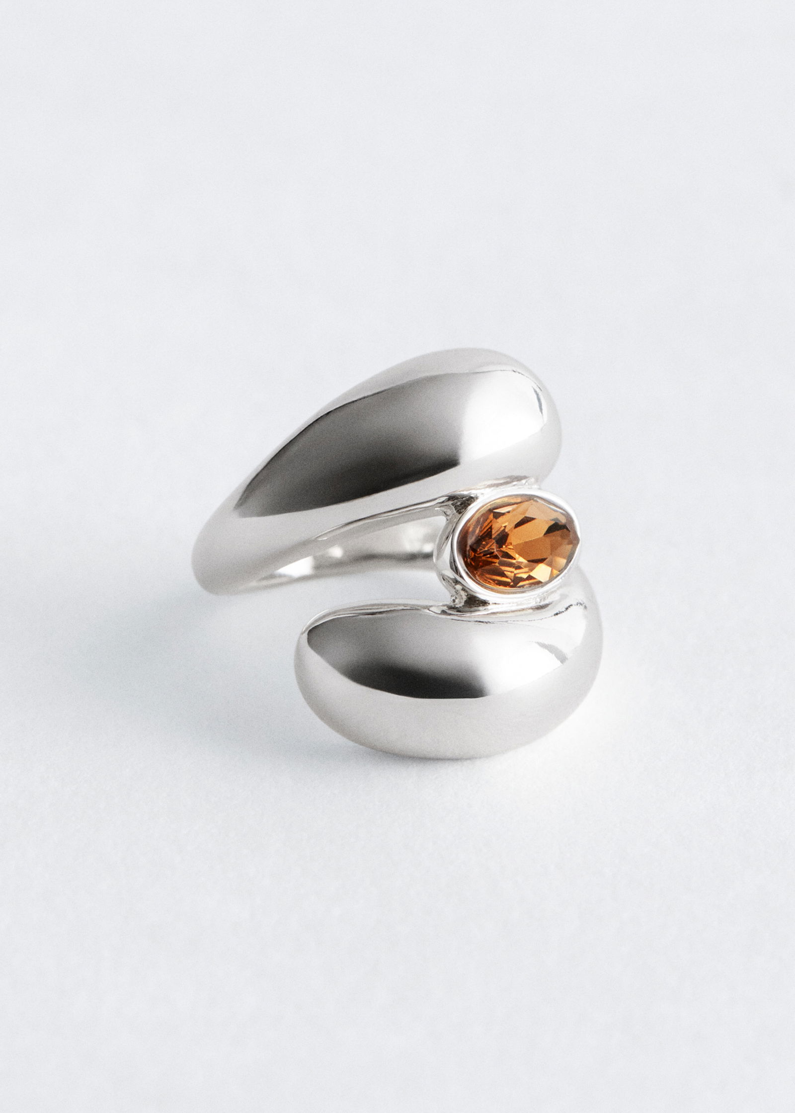 & OTHER STORIES Chunky Crystal Wrap Ring | endource