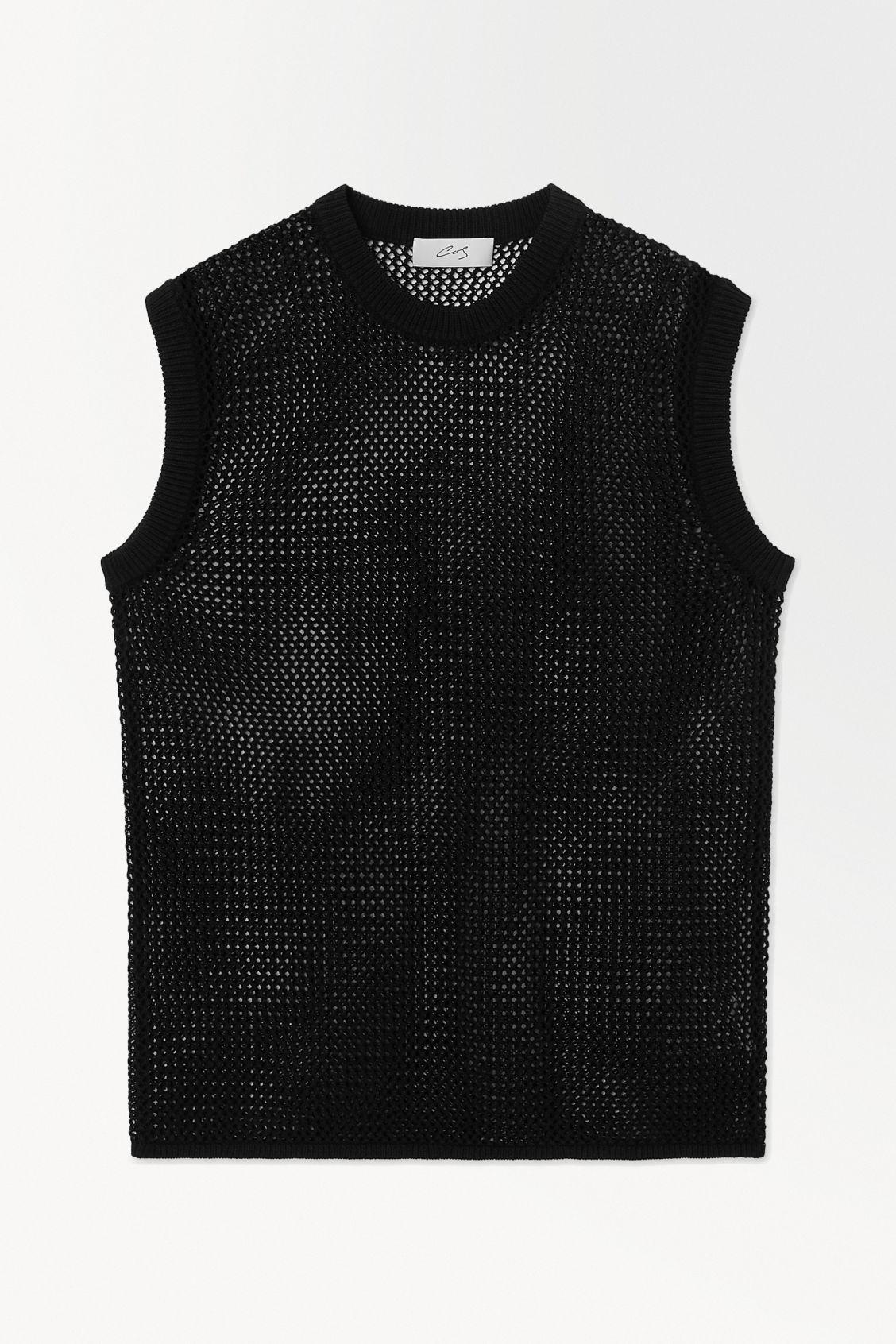 COS The Oversized Fishnet Vest | endource