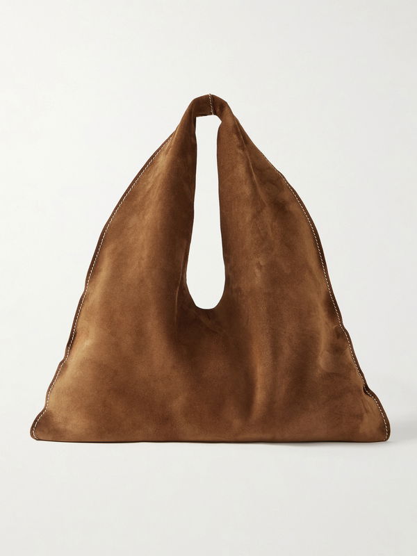 THE ROW Bindle Small Suede Shoulder Bag | endource