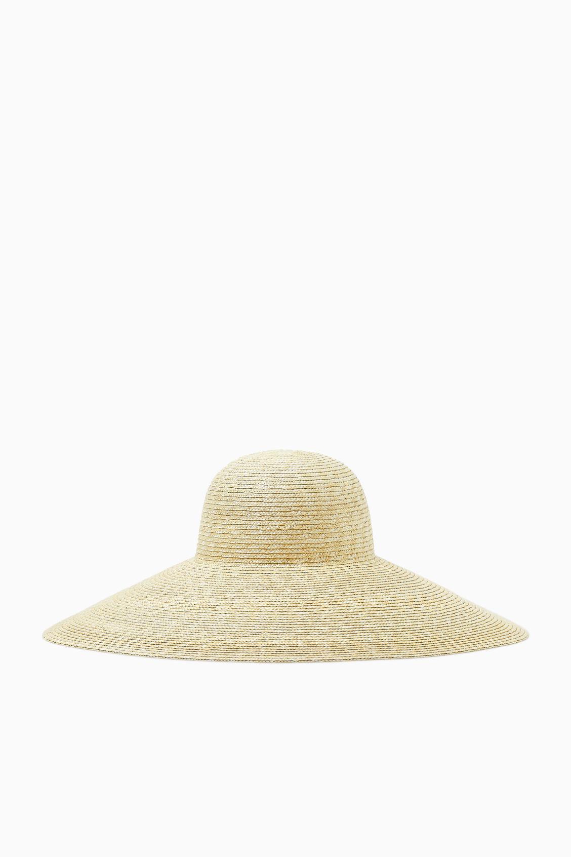 COS Oversized Straw Hat in BEIGE | Endource