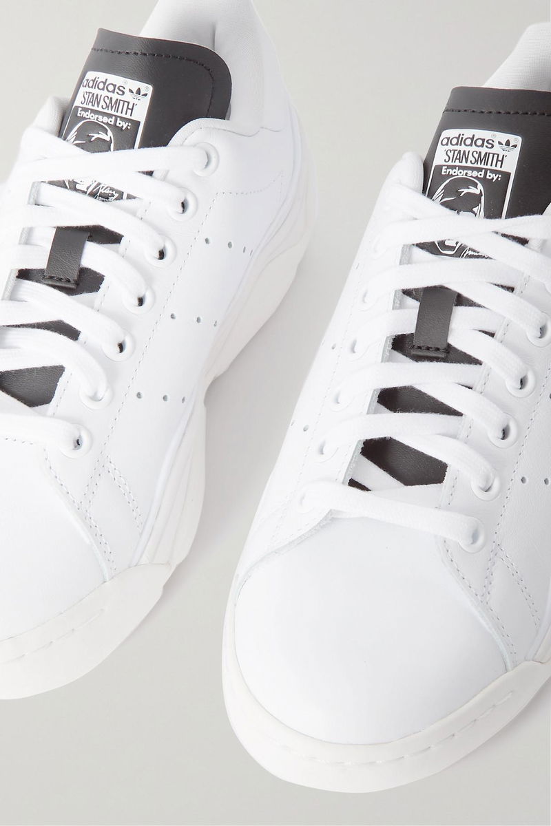 ADIDAS ORIGINALS Stan Smith Millencon Rubber-Trimmed Leather Sneakers ...