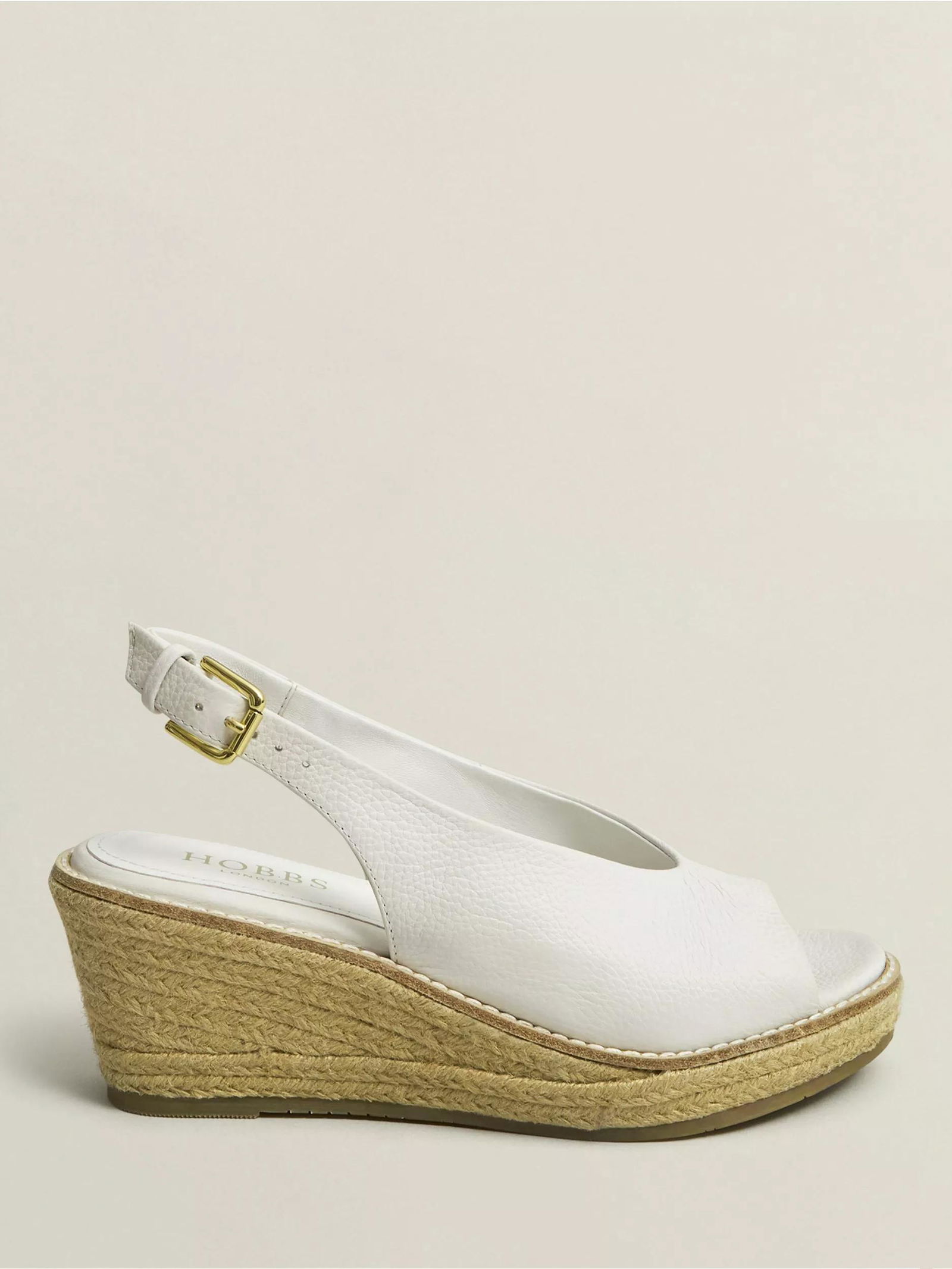 HOBBS Kali Espadrille Heeled Sandals in Ivory | endource