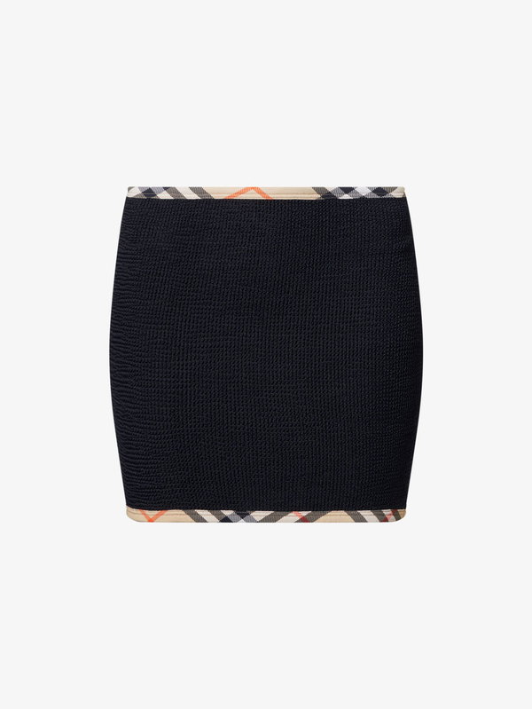 HUNZA G Burberry x Hunza G - Devyn Check-Trim Swim Skirt And Scrunchie ...