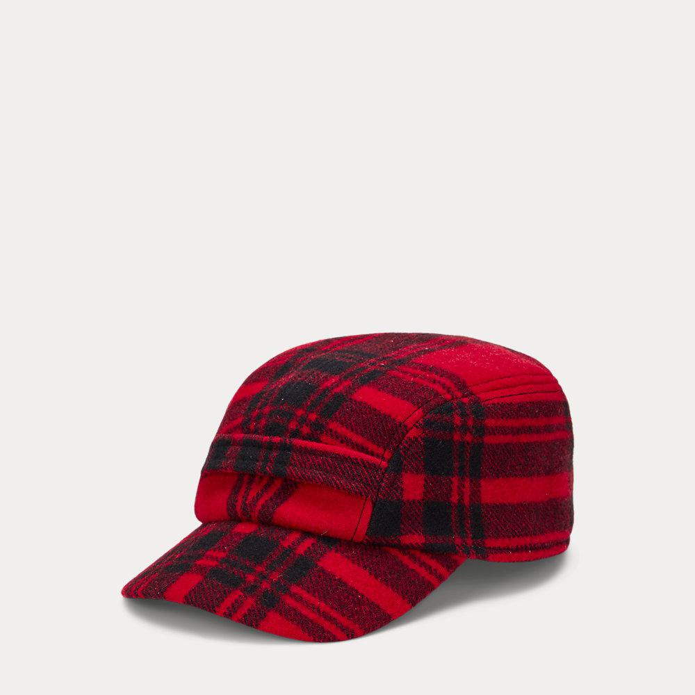 POLO RALPH LAUREN Plaid Wool-Blend Earflap Cap in Multi | endource