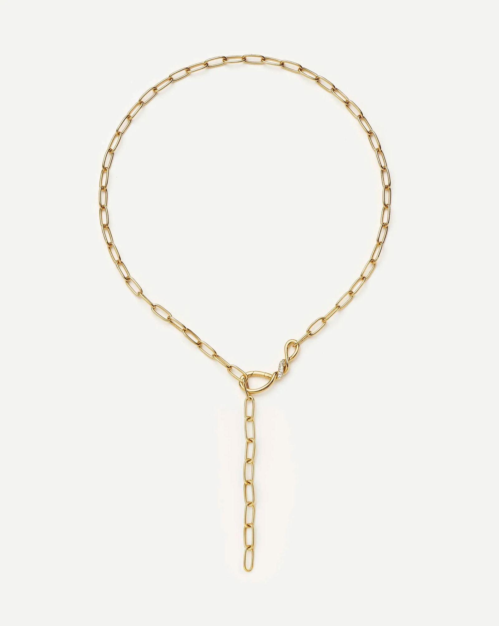 MISSOMA Molten Snow Paperclip Chain Necklace | endource