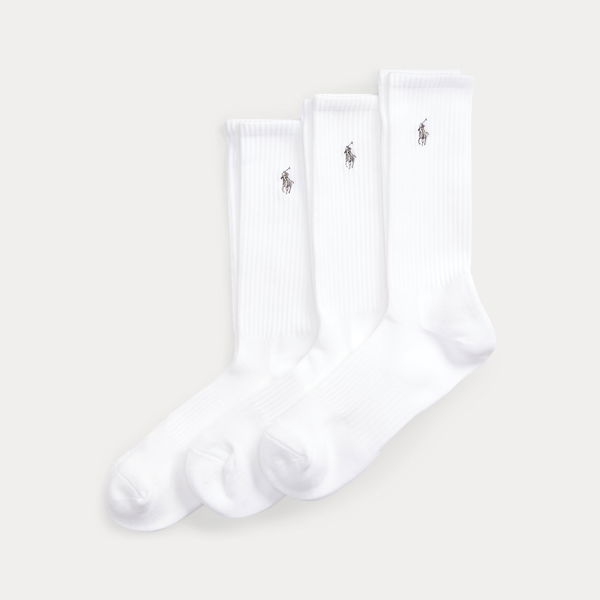 POLO RALPH LAUREN Athletic Tech Crew Sock 3-Pack | endource
