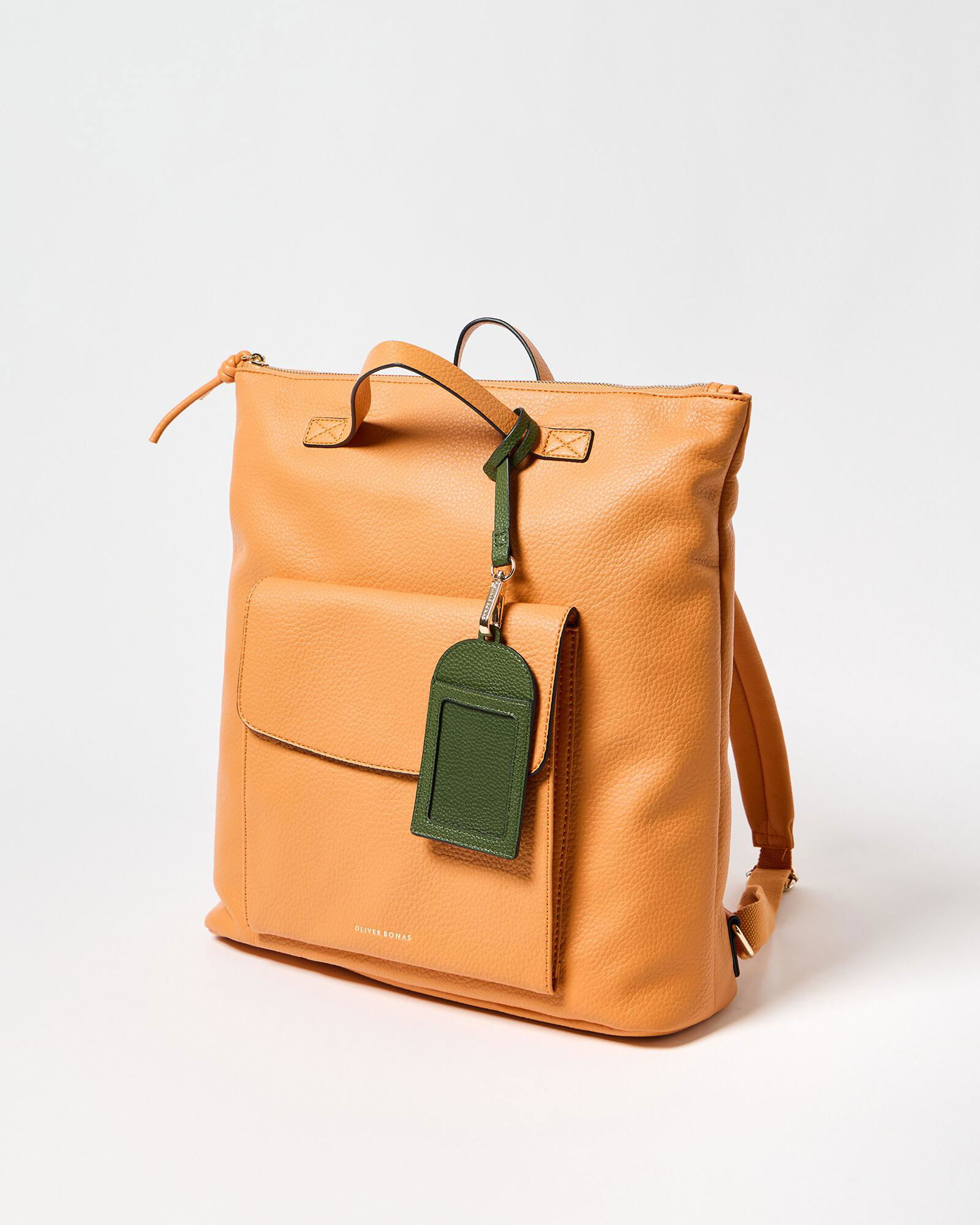 OLIVER BONAS Jackie Slouch Backpack in Orange | endource