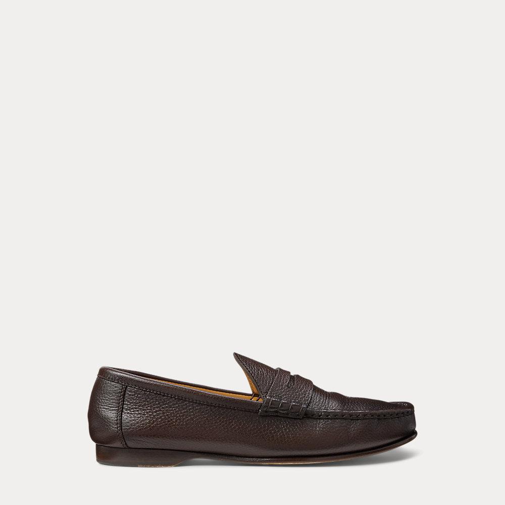 RALPH LAUREN PURPLE LABEL Chalmers Leather Penny Loafer | endource