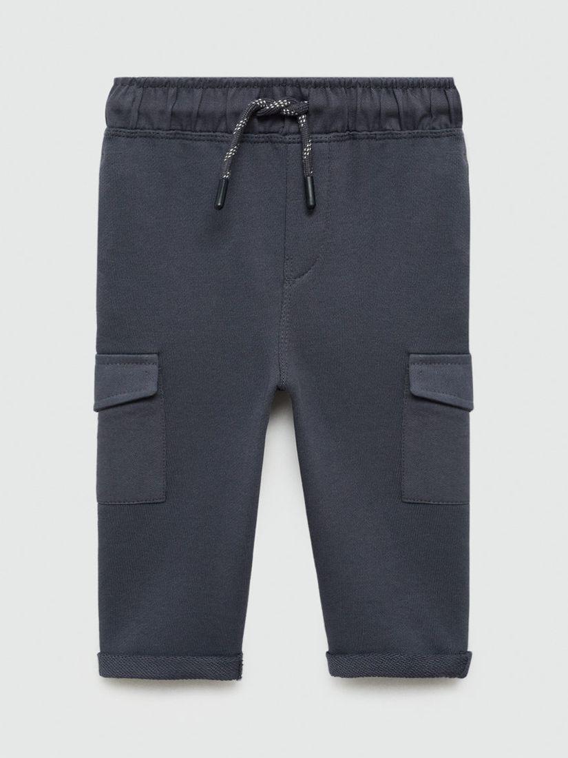 MANGO Cargo Trousers in Charcoal | endource