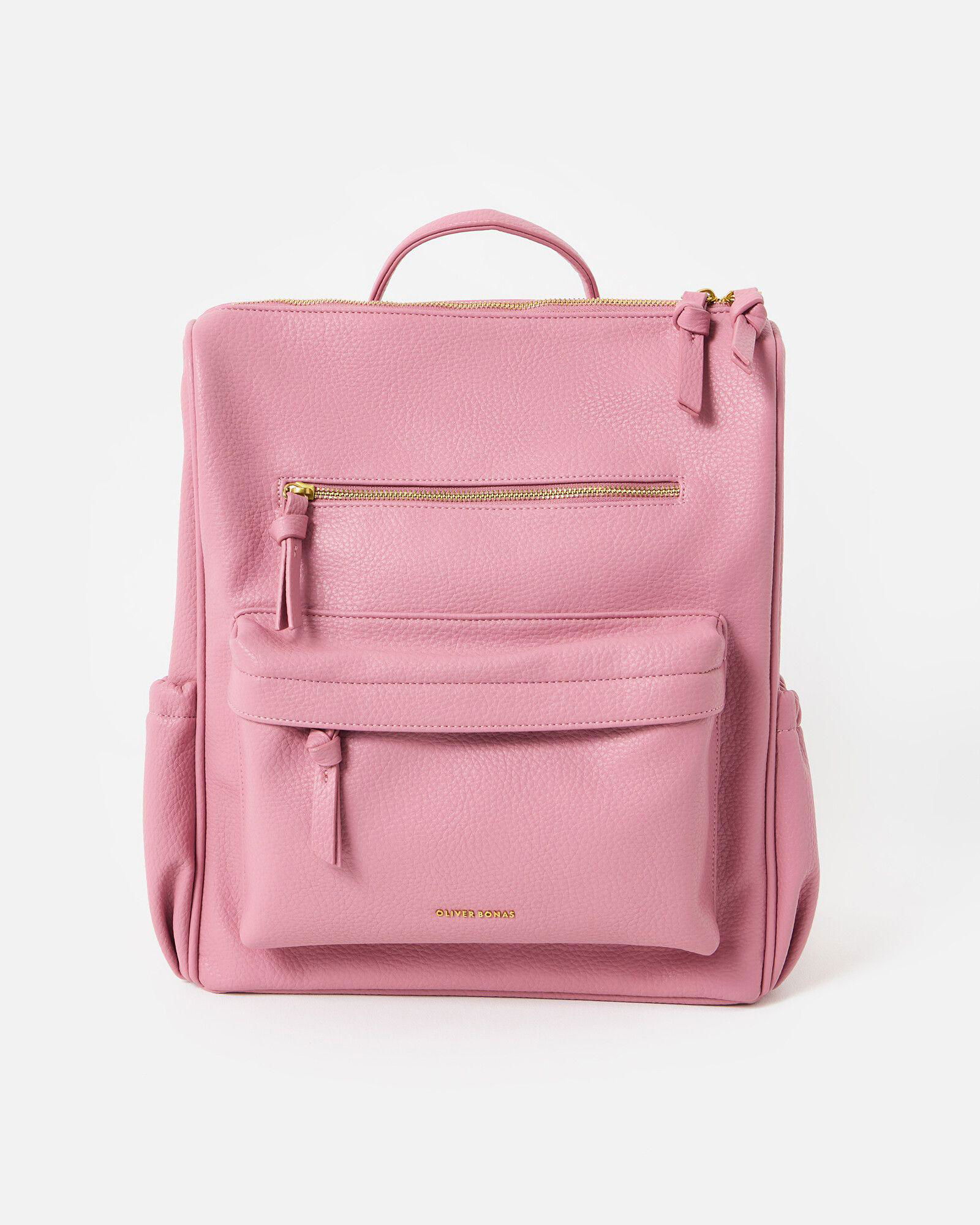 OLIVER BONAS Jossie Slouch Backpack in Pink | endource