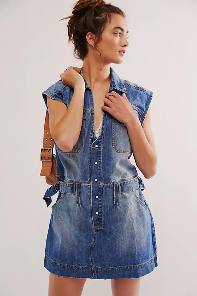 FREE PEOPLE Rowley Mini Dress in Sunbleached | endource