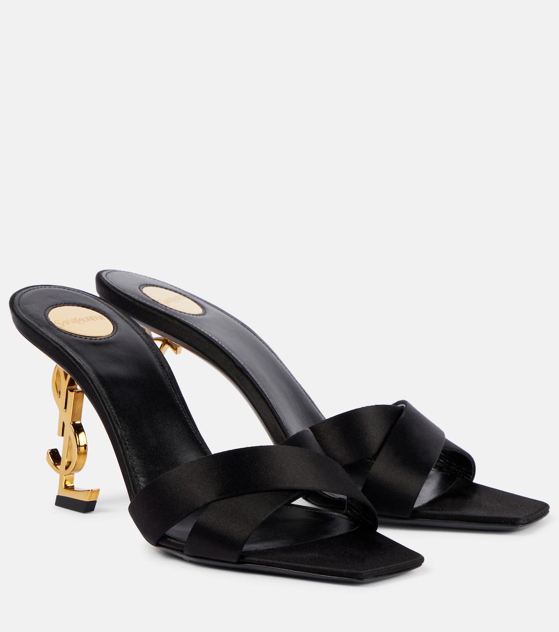 SAINT LAURENT Opyum 85 Satin Mules | endource