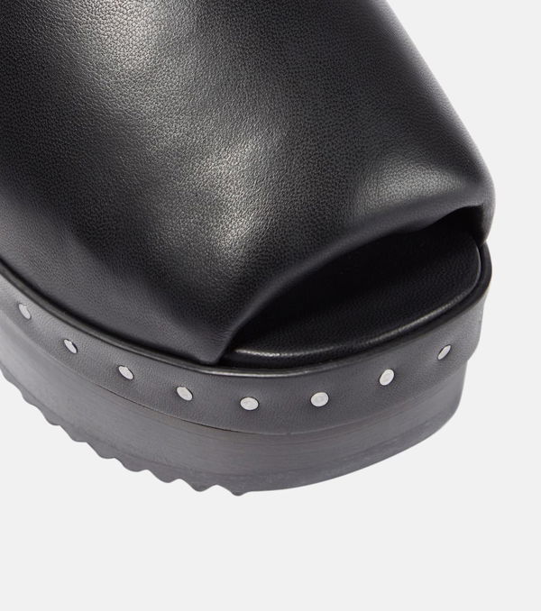 RICK OWENS Padded Leather Platform Sandals | endource