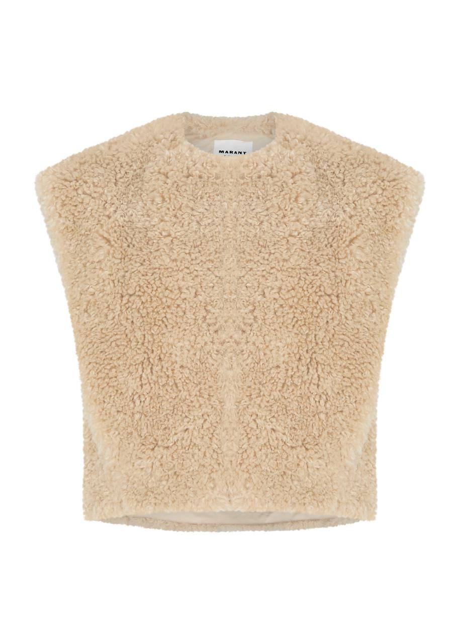 ISABEL MARANT ÉTOILE Feliz Faux Shearling Gilet | endource