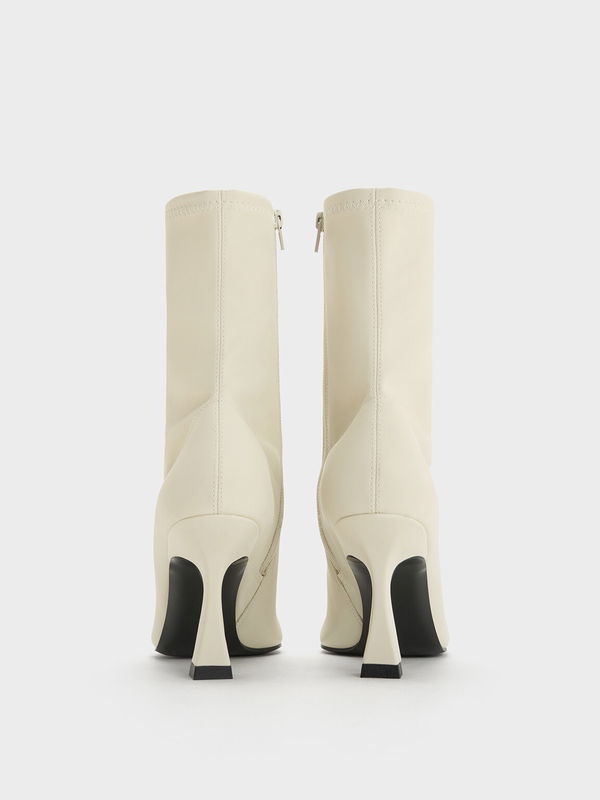 CHARLES & KEITH Elongated Square-Toe Ankle Boots | endource