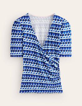 BODEN Wrap Front Jersey Top | endource