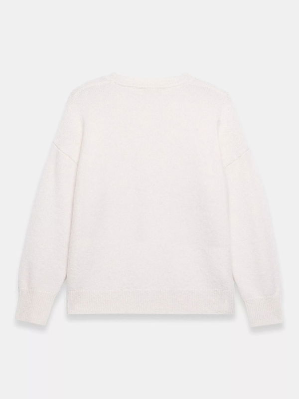 MINT VELVET Flower Detail Jumper, Natural Cream | endource