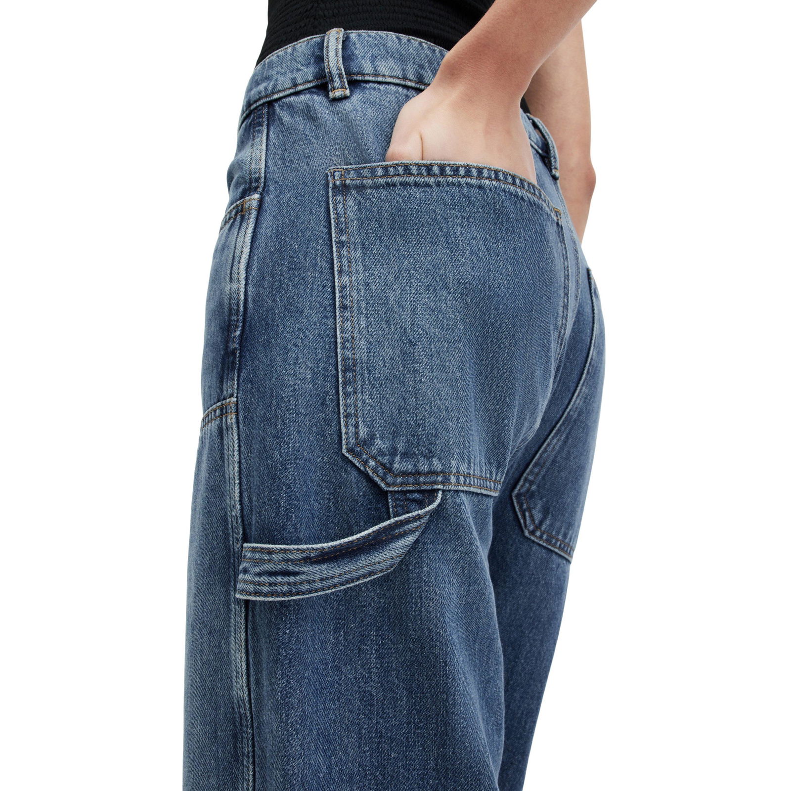 ALLSAINTS Women's Mia Carpenter Straight Leg Jeans | endource