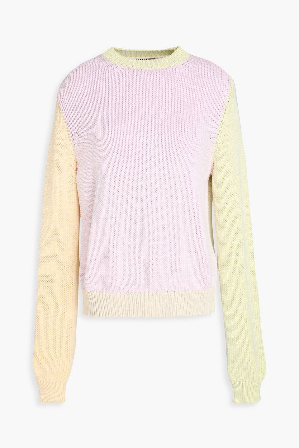 STINE GOYA Zinnie Color-Block Knitted Sweater | endource