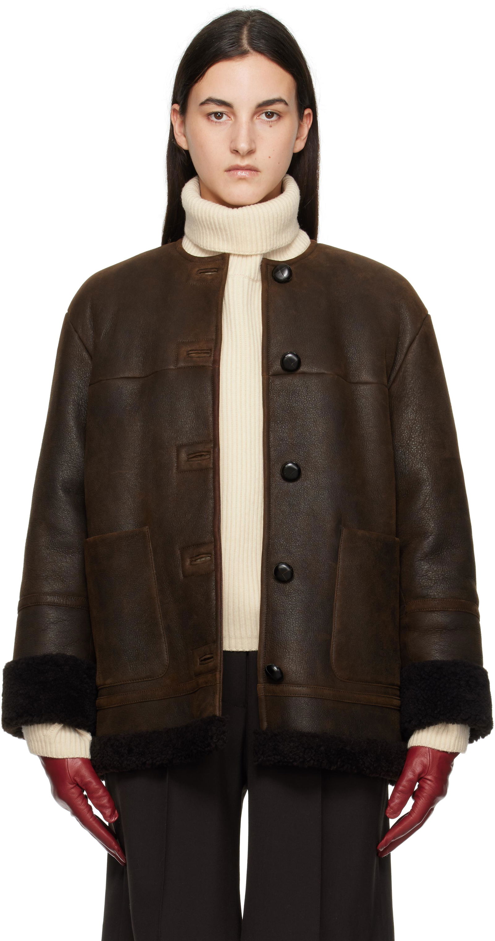 WEEKEND MAX MARA Borbone Shearling Jacket | endource