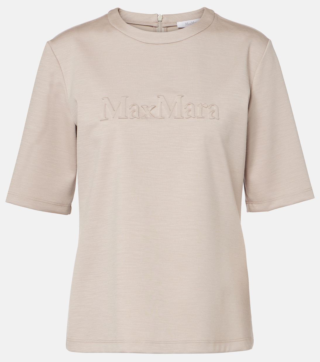Max Mara Peter Logo Wool T-Shirt | endource