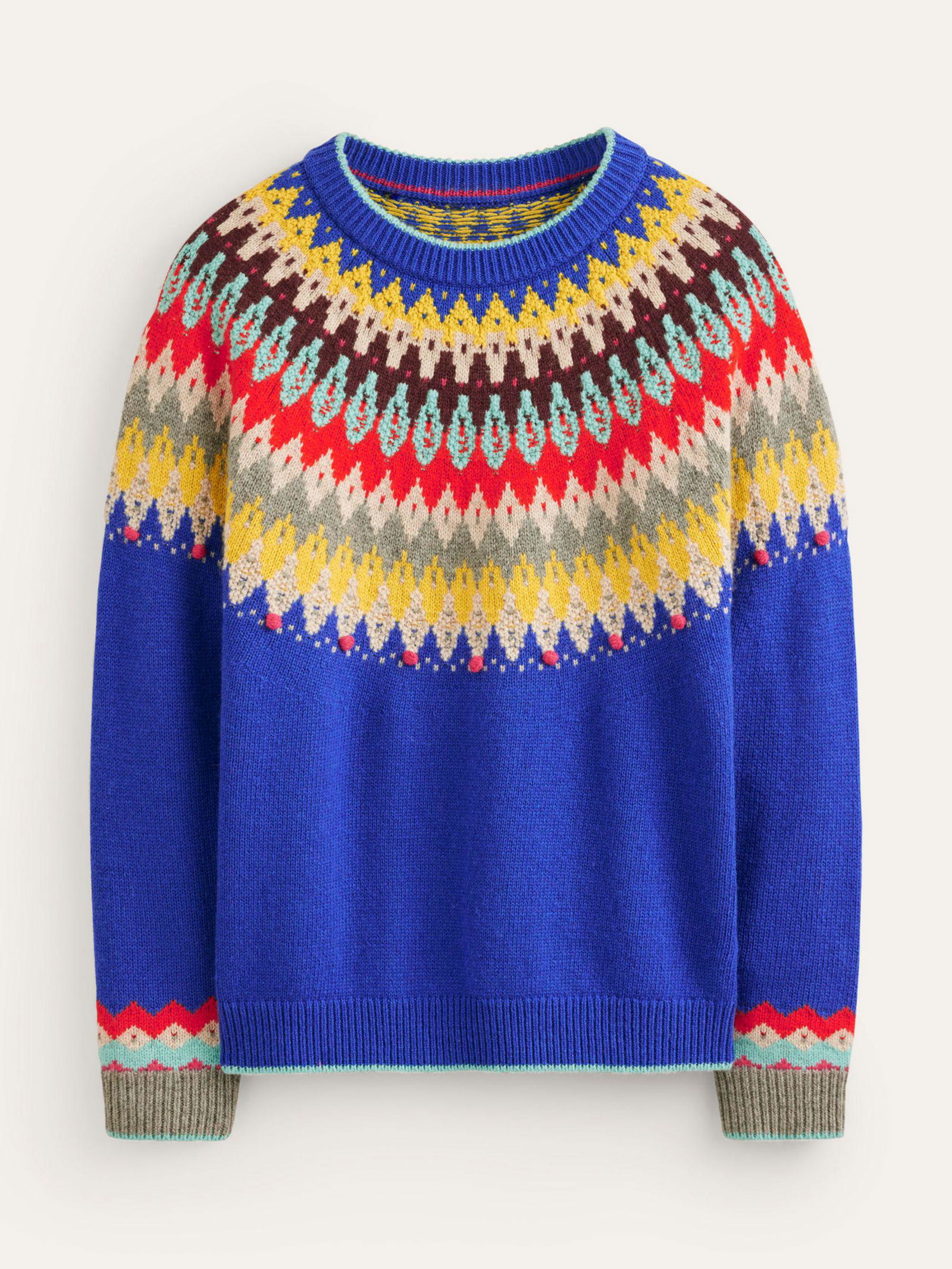 BODEN Eleanor Fair Isle Wool Blend Jumper | endource
