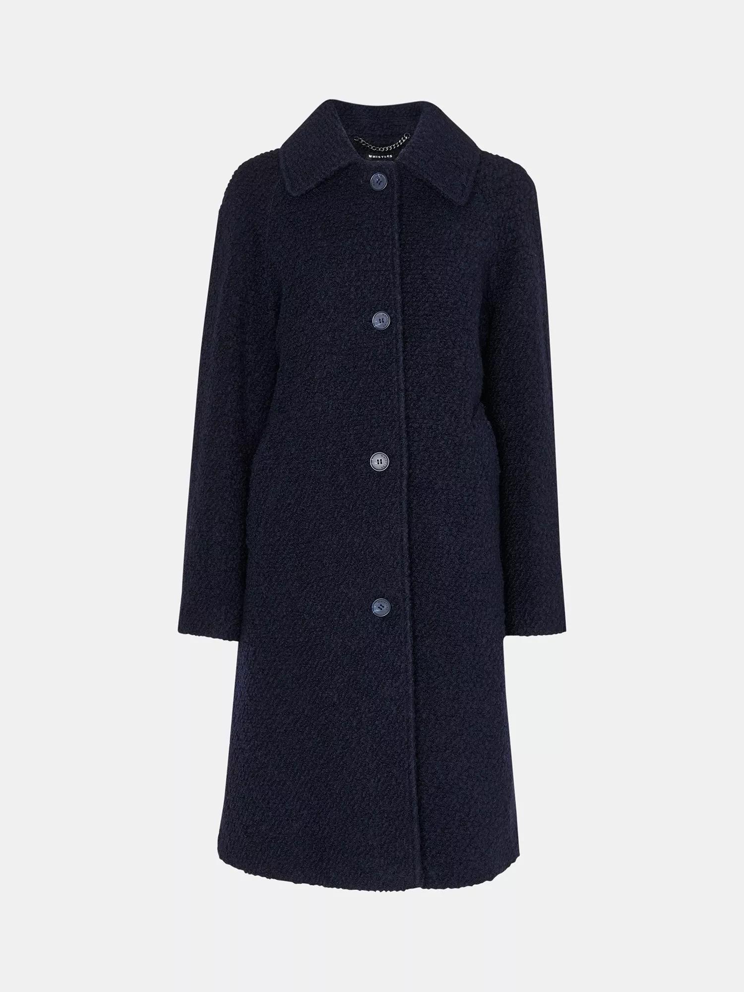 WHISTLES Romy Boucle Wool Rich Coat | endource