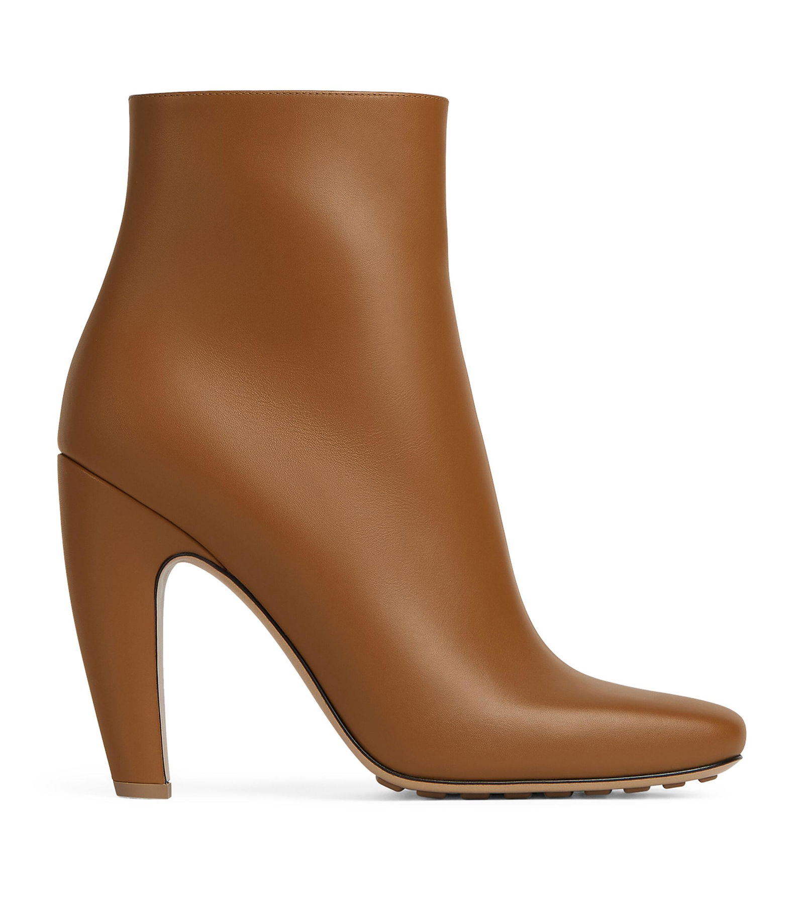 BOTTEGA VENETA Calfskin Canalazzo Ankle Boots 100 in Brown | endource