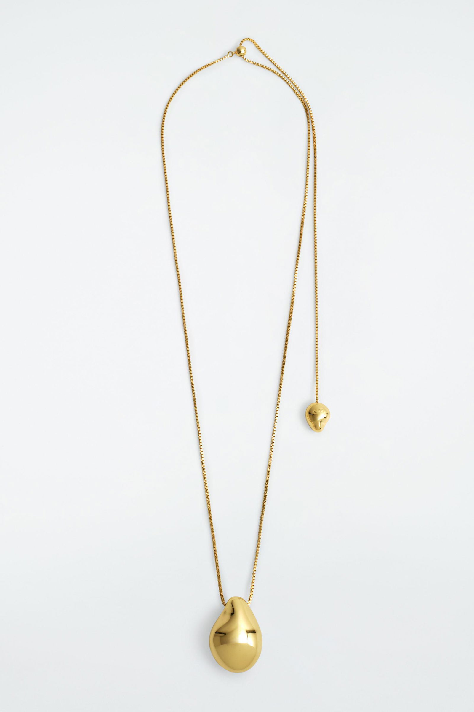 COS Pebble Pendant Necklace in GOLD | endource