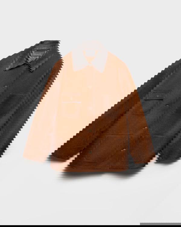 PRADA Suede Caban Jacket | endource