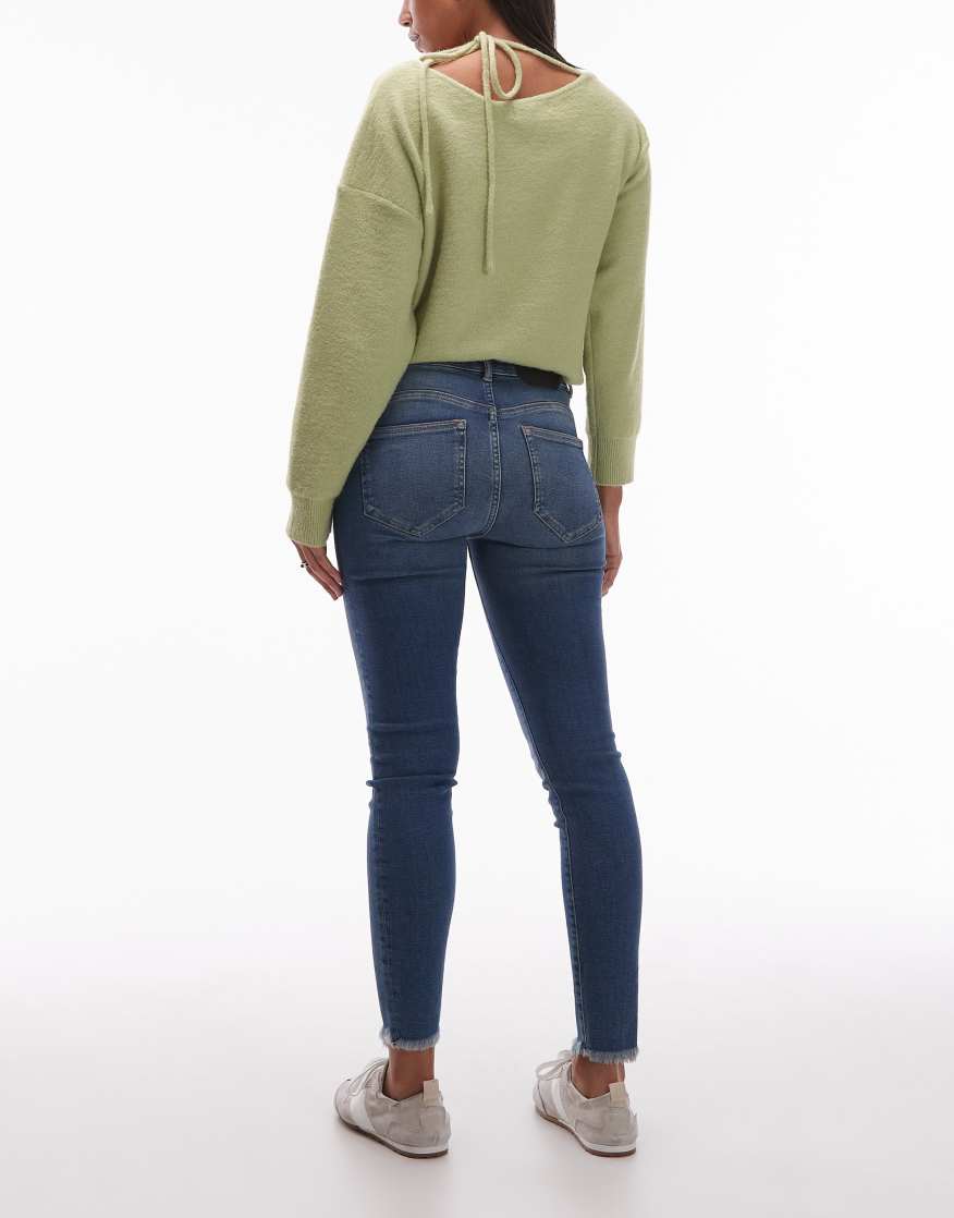 ALLSAINTS Miller Skinny Denim Jeans In Mid Wash Blue | endource