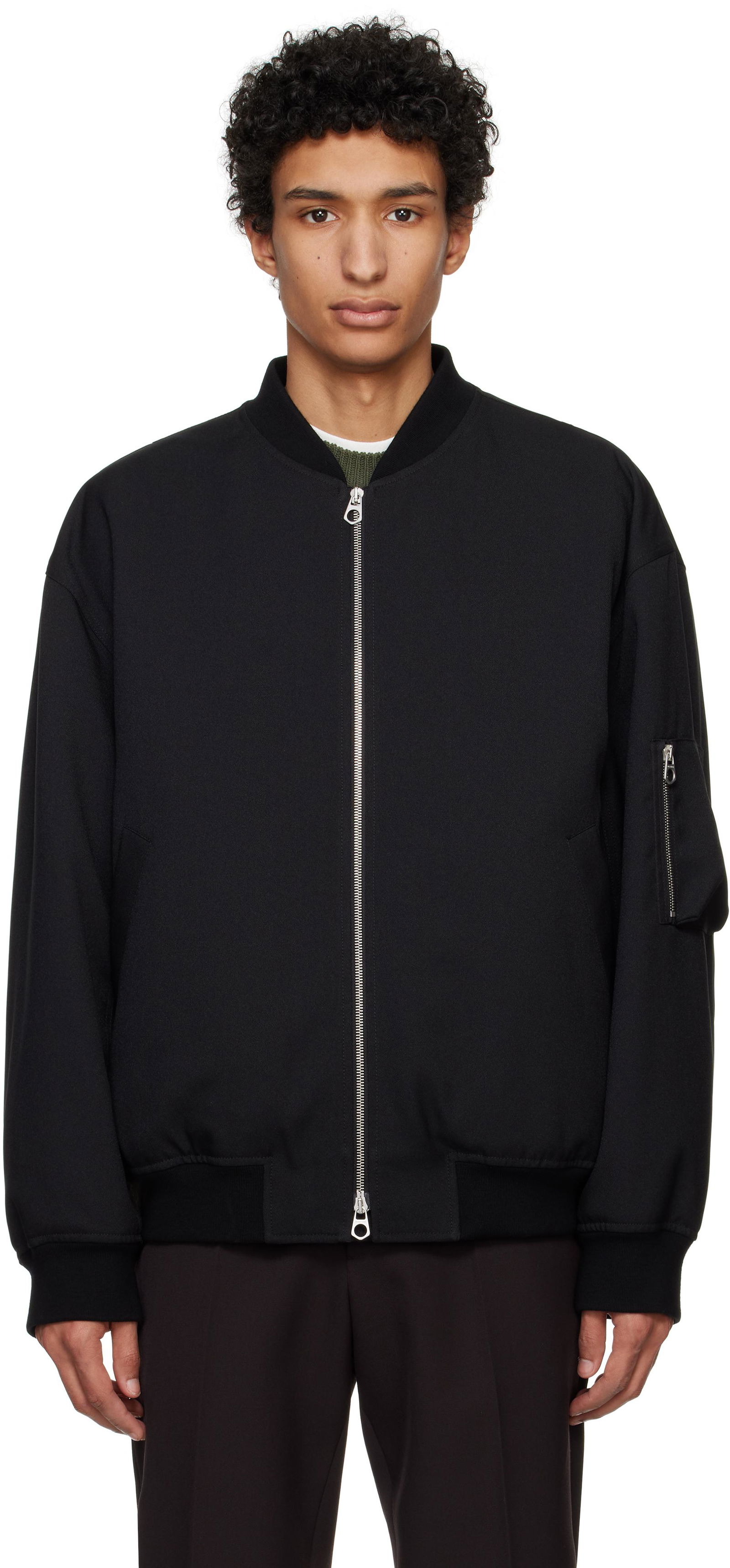JIL SANDER Padded Bomber Jacket | endource