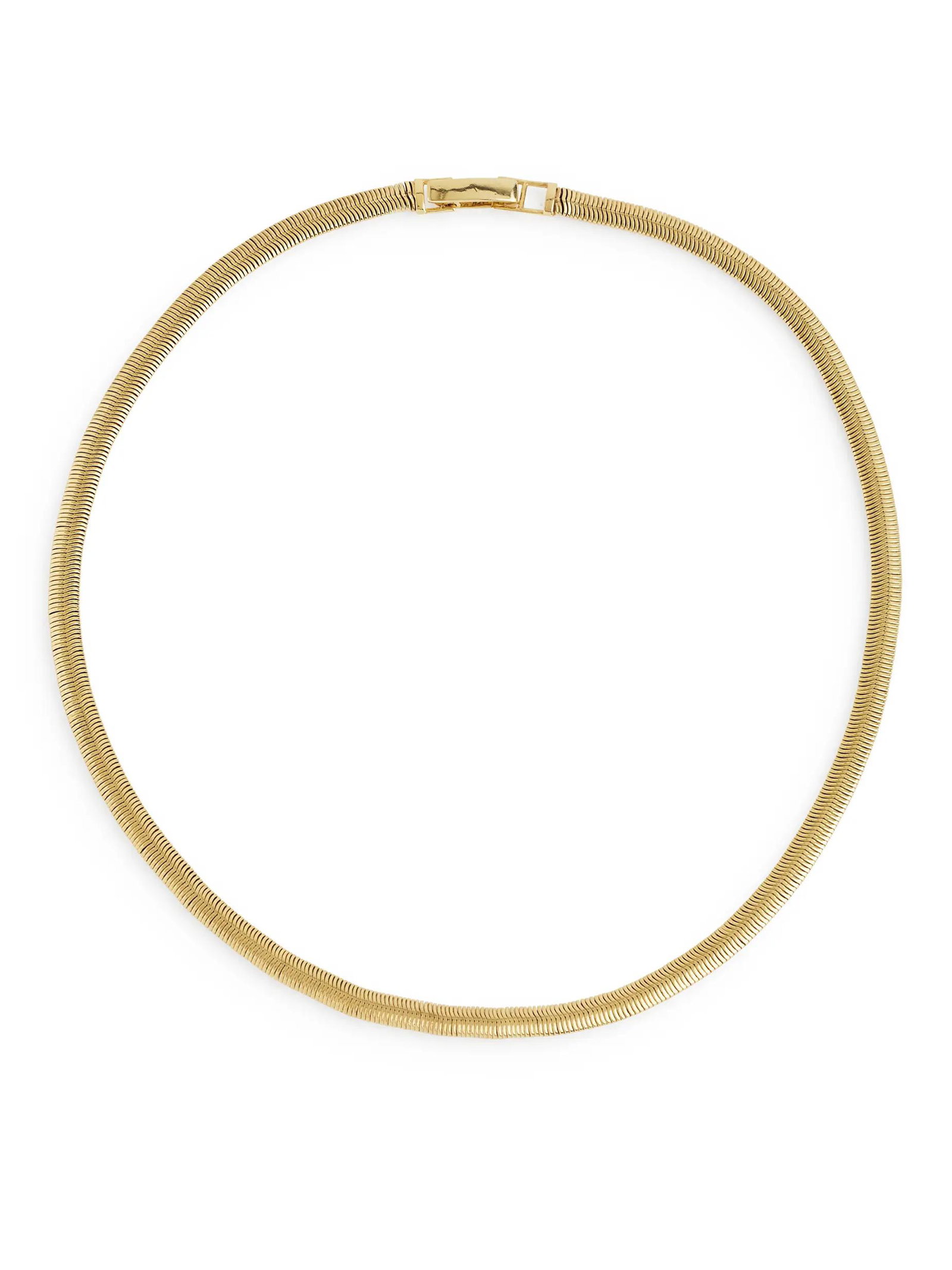 ARKET Gold-Plated Snake-Chain Necklace | endource
