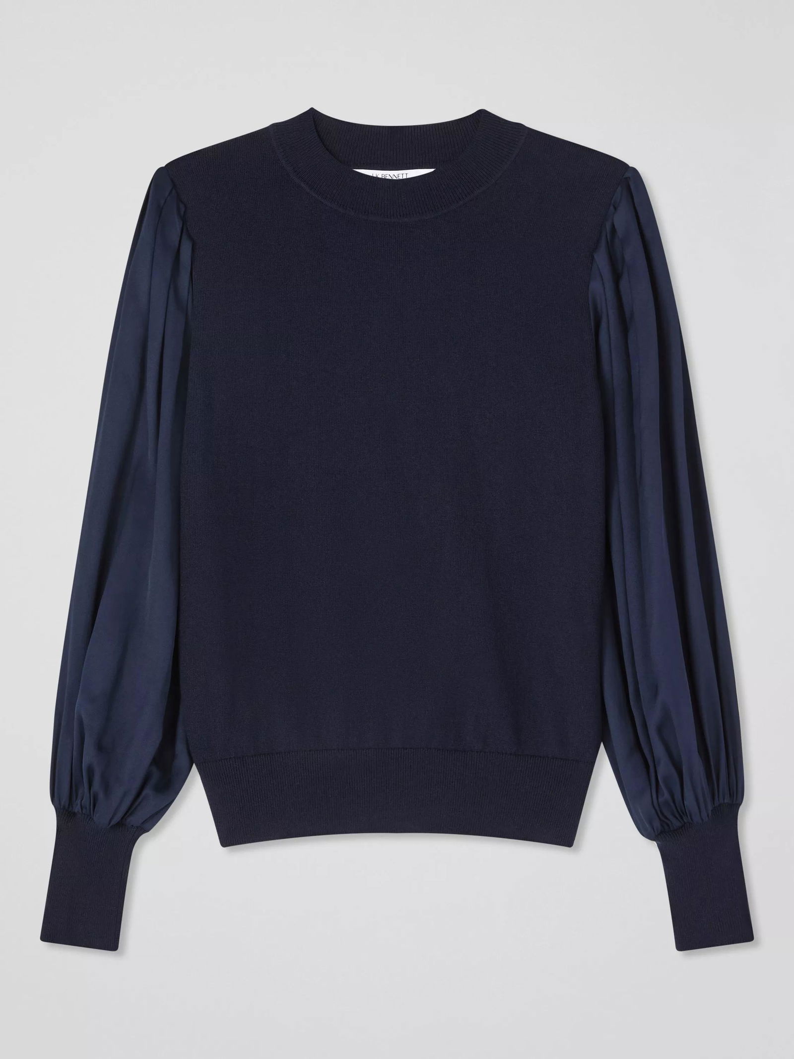 L.K. BENNETT Erica Knit Top in Navy | endource