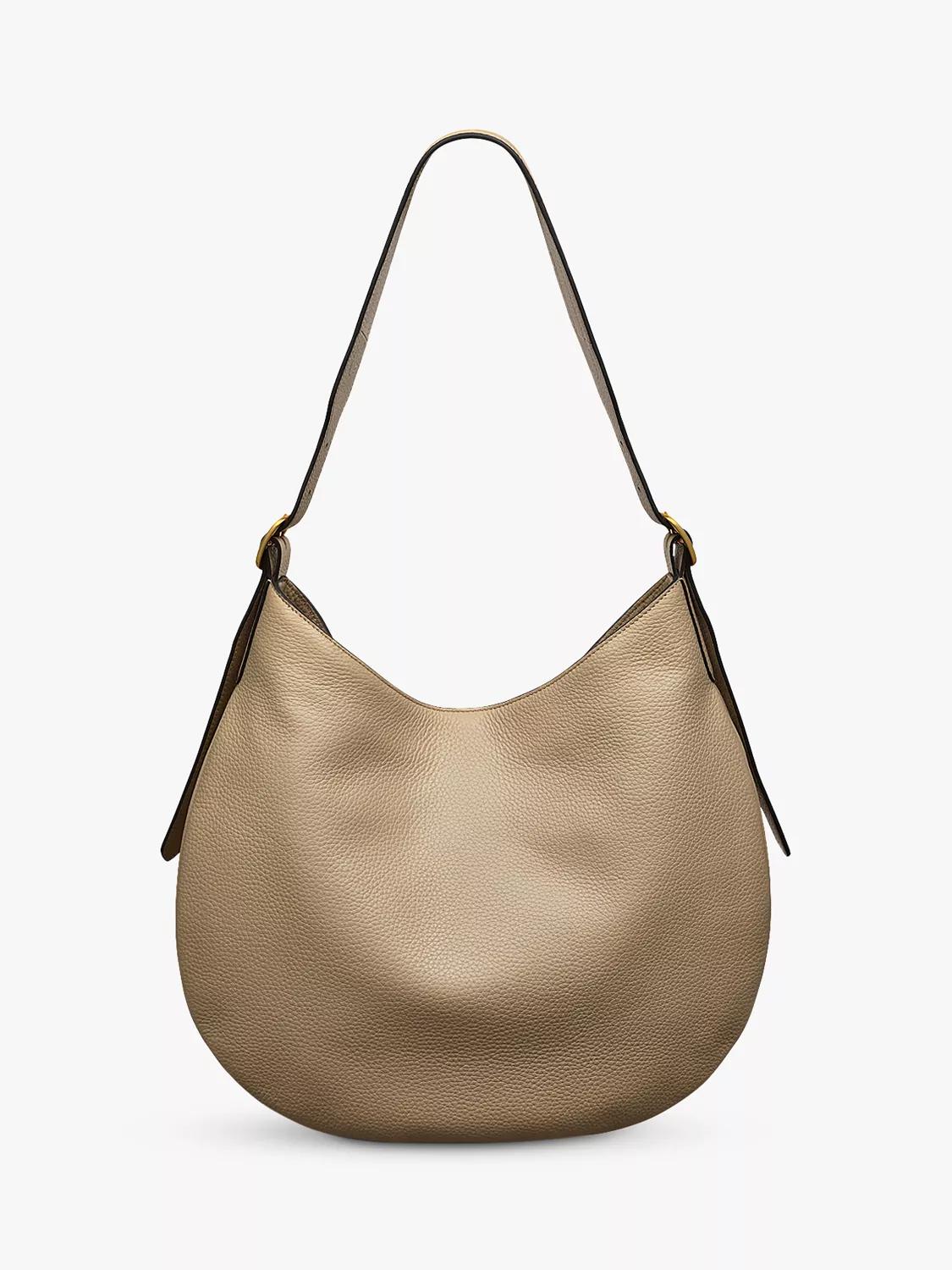 RADLEY Kensington Place Suede Large Open Top Shoulder Bag in Stone ...