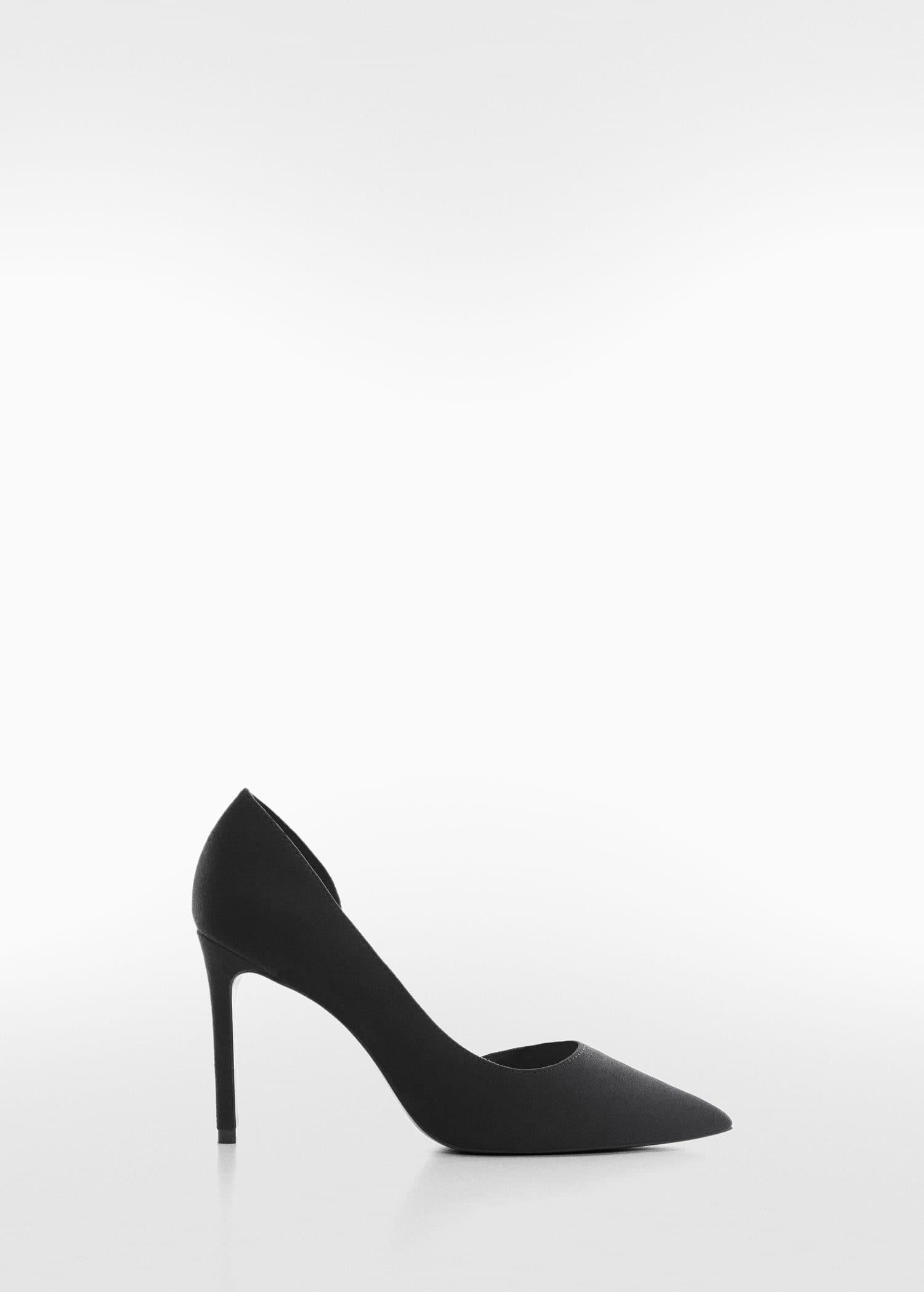 MANGO Asymmetrical Heeled Shoes in Black | endource