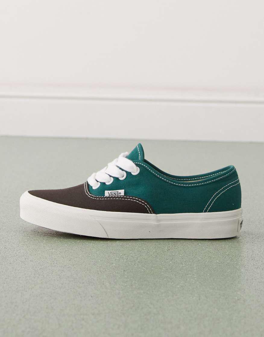 VANS Authentic Duo Colour Trainers With Oversized Laces in GREY | endource