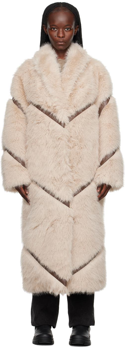 STAND STUDIO Everleigh Faux-Fur Coat | endource