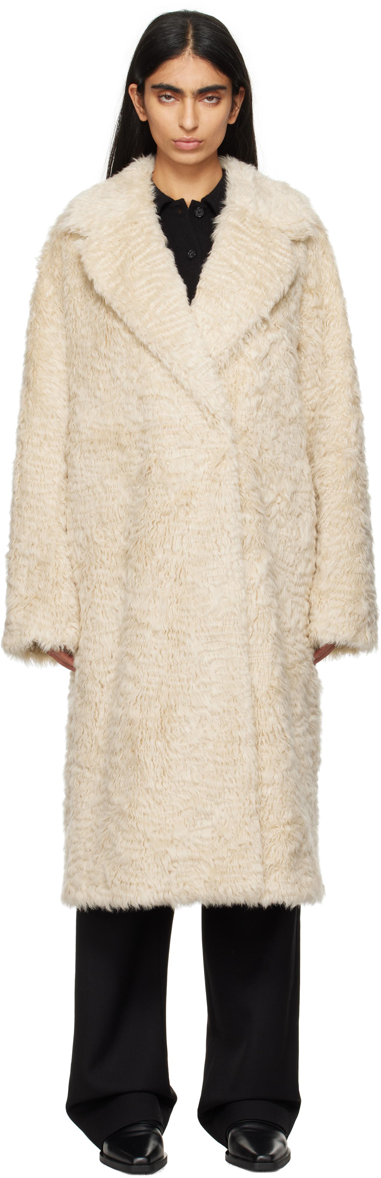 STAND STUDIO Nicole Faux-Fur Coat | endource