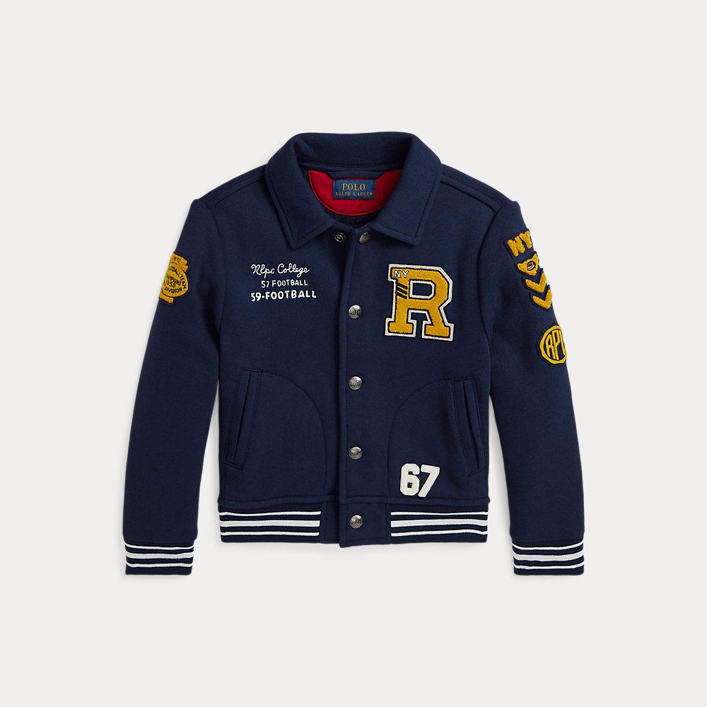 RALPH LAUREN Fleece Letterman Baseball Jacket in Multi | Endource