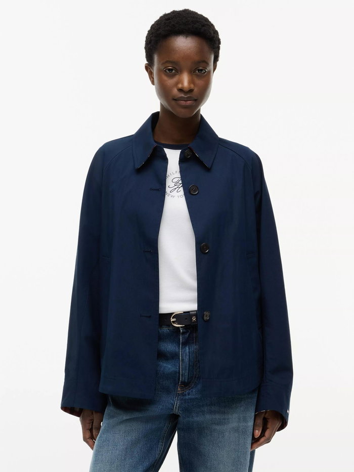 TOMMY HILFIGER Water Repellent Twill Jacket, Blue Navy | endource