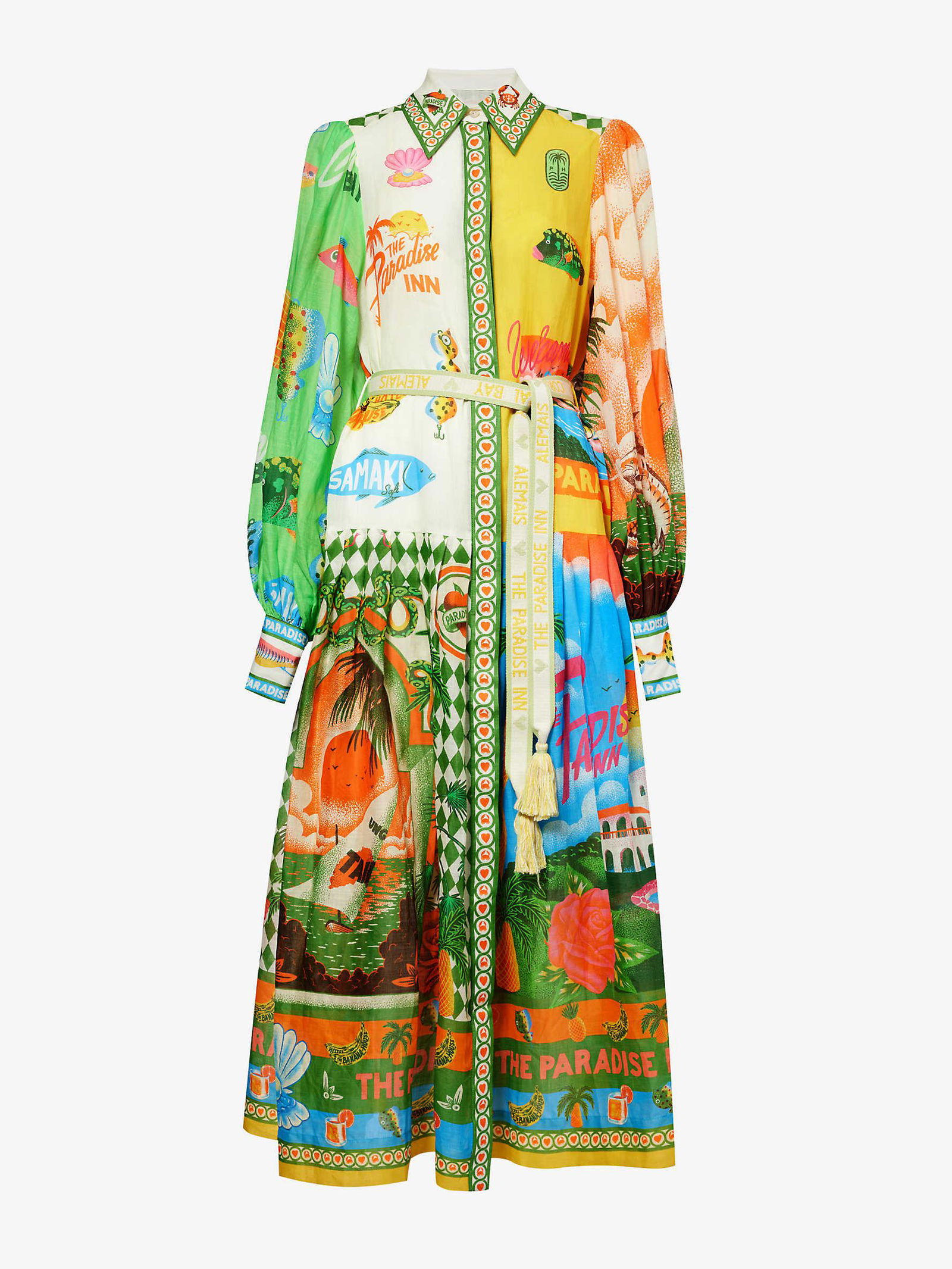 Alemais Paradiso Linen Midi Dress