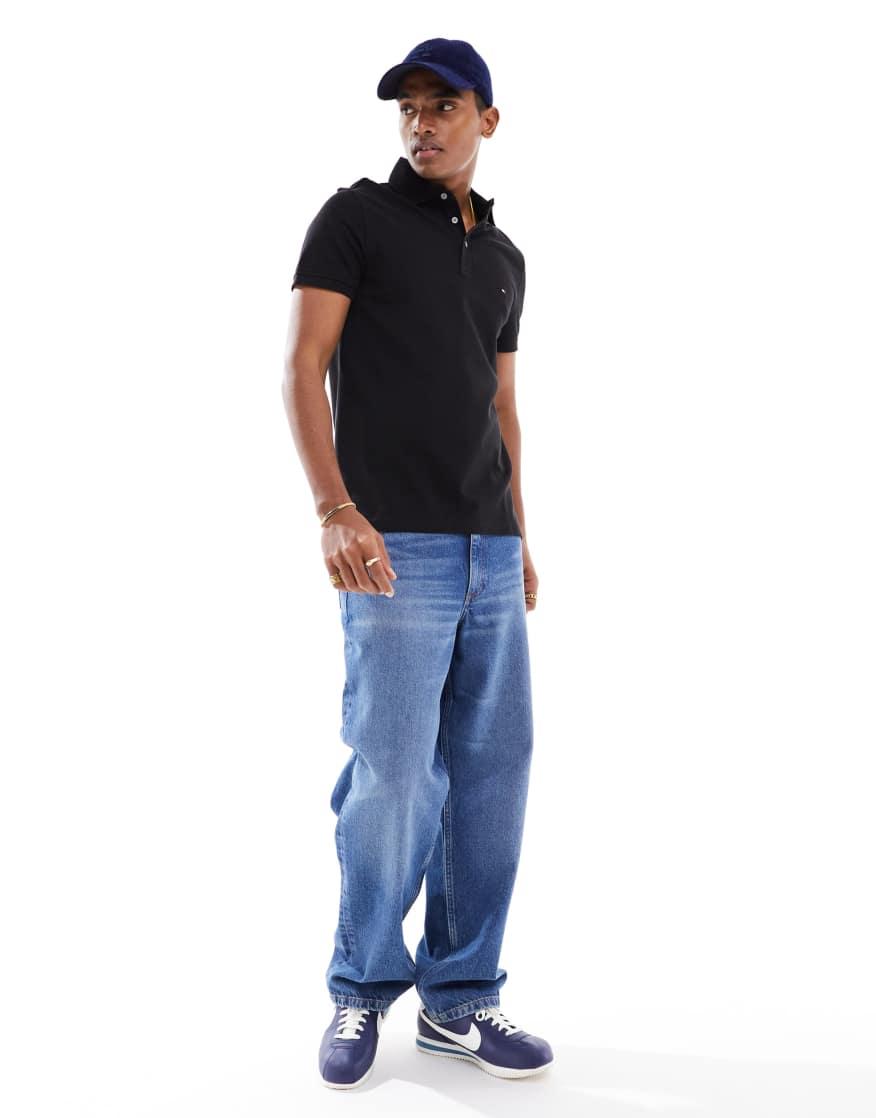 TOMMY HILFIGER 1985 Icon Logo Regular Fit Pique Polo Shirt | endource