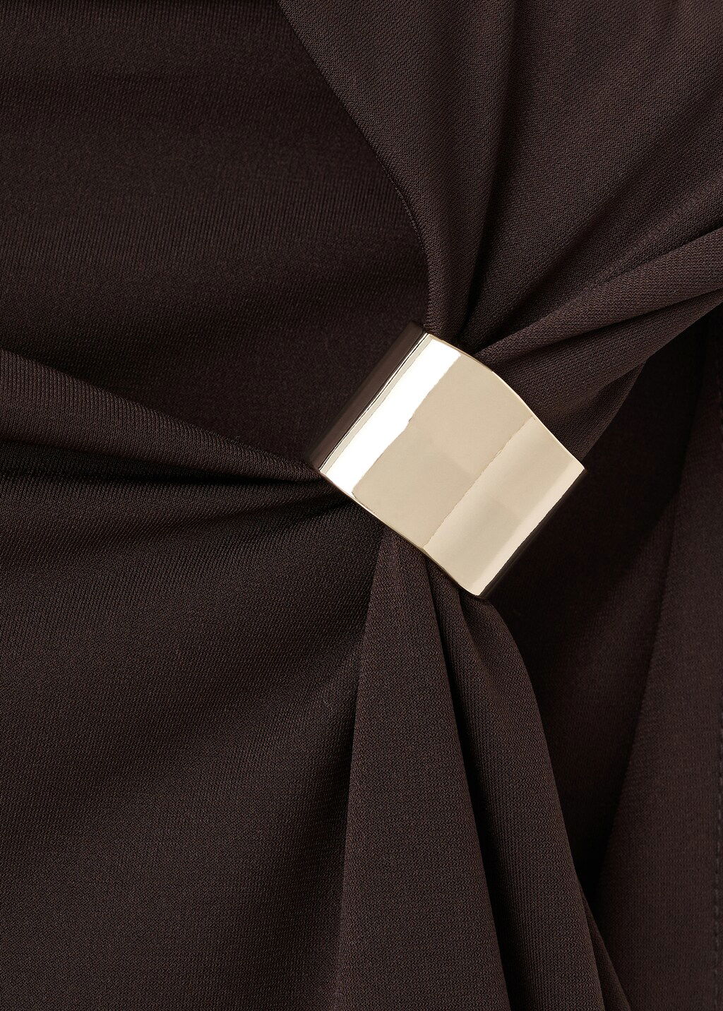 MANGO Fine-knit Dress With Metallic Detail | endource