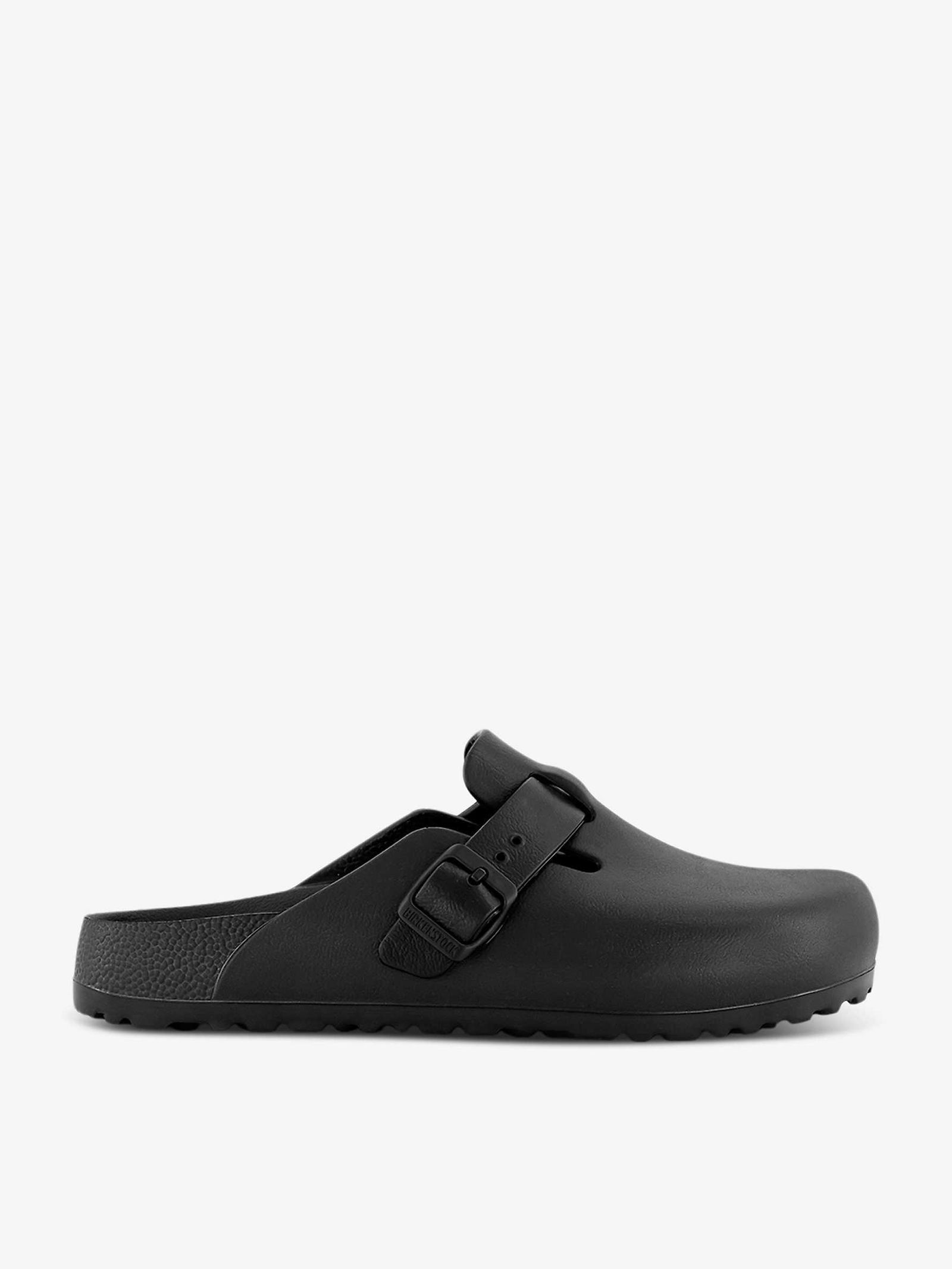 BIRKENSTOCK Boston Eva Logo-Embossed Woven Clogs in BLACK | Endource
